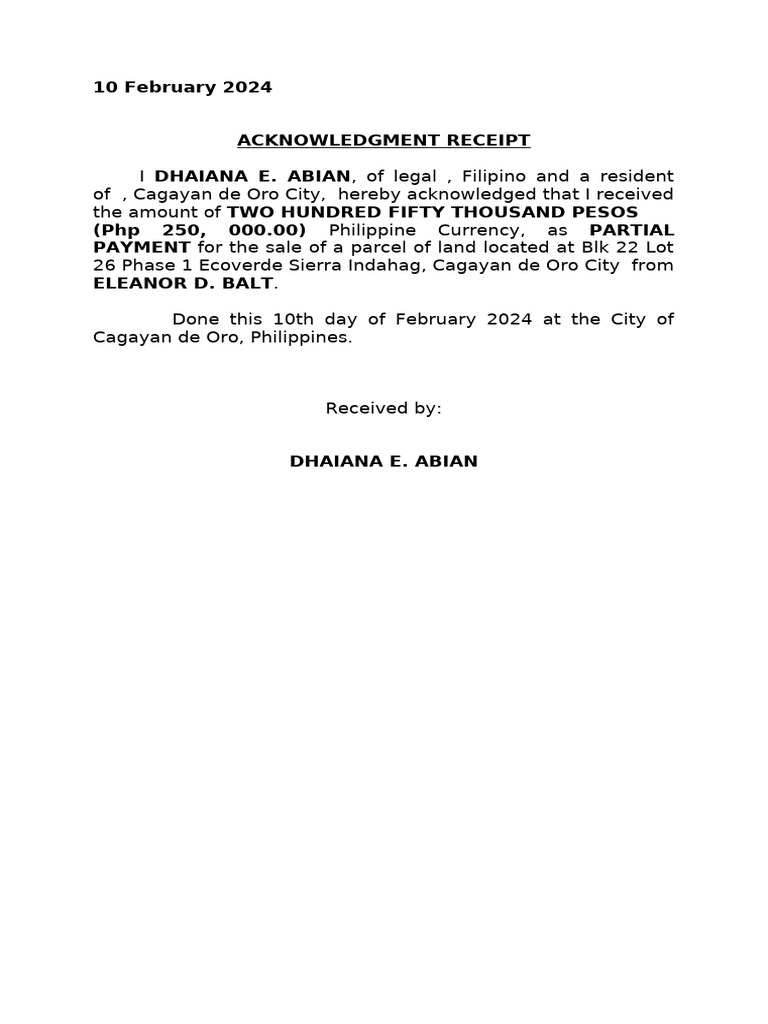 Acknowledgement Abian | PDF