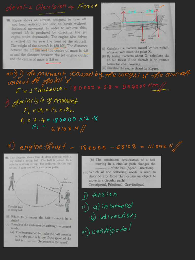 Force Revision Class 2 | PDF
