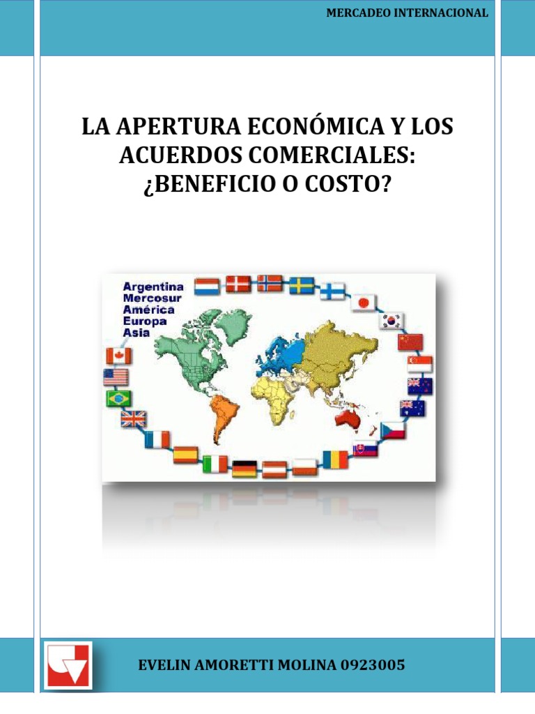 Ensayo Acuerdos Comerciales | PDF | Tratado de Libre Comercio Norteamericano | Libre comercio