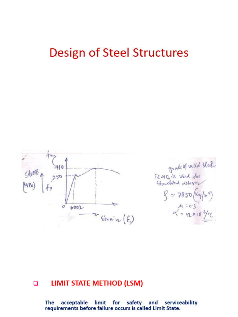 L1_Design of Steel Structures | PDF | Strength Of Materials | Fracture