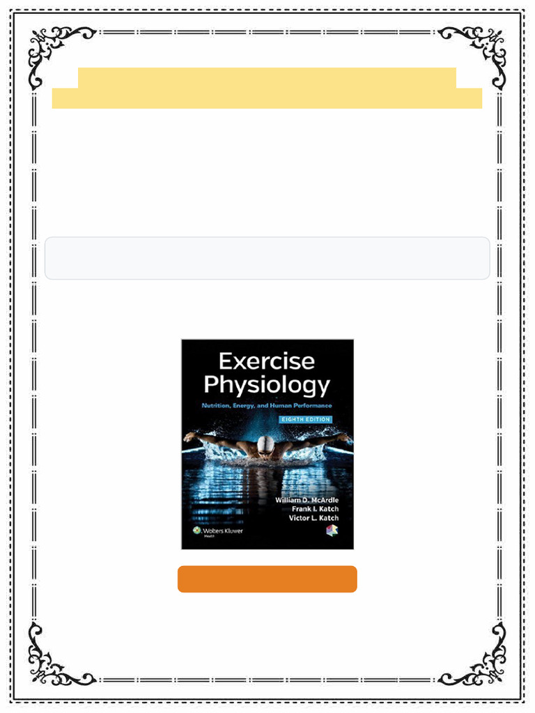 eTextbook 978-1451191554 Exercise Physiology: Nutrition Energy and ...