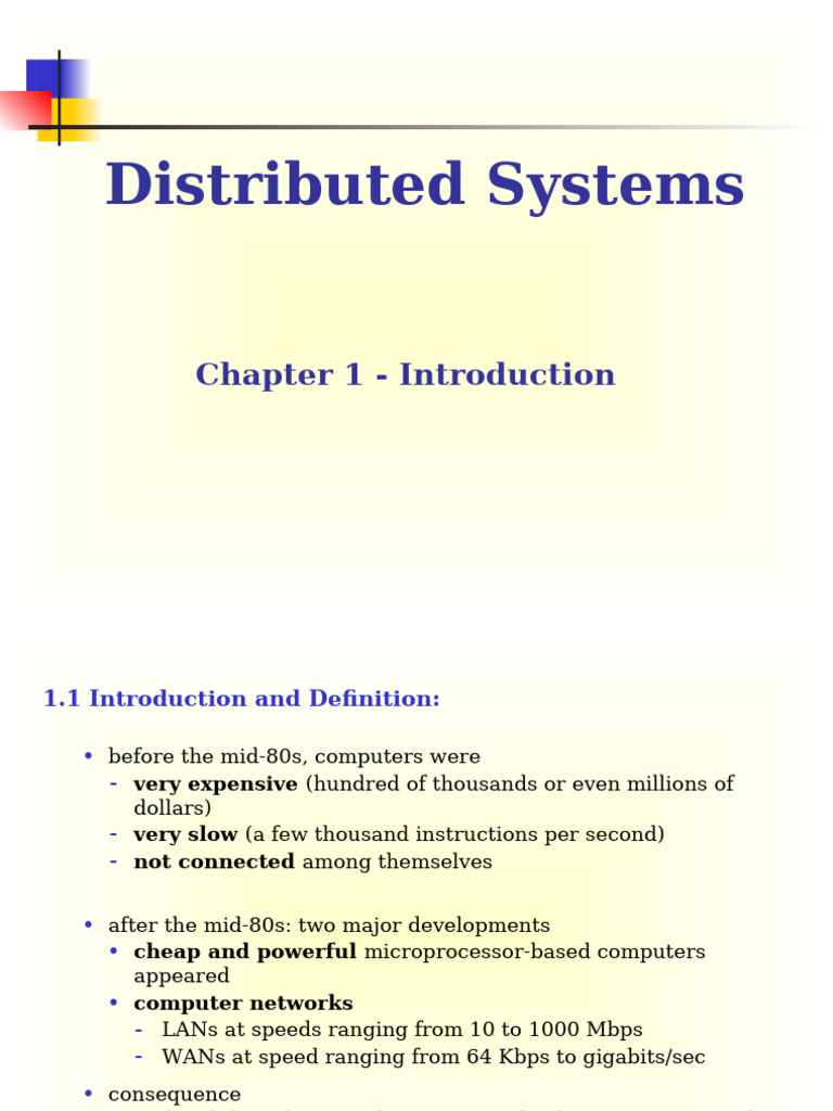 CH-1[Introduction] | PDF | Distributed Computing | Database Transaction