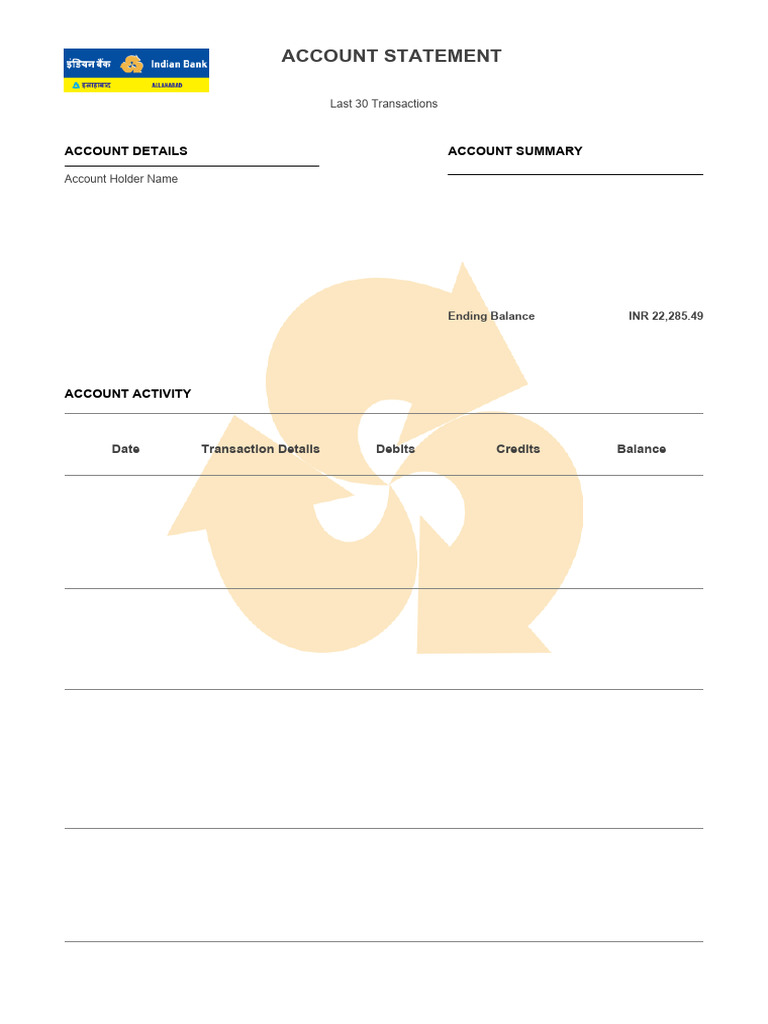 30-Day Savings Account Activity Report | PDF | Debits And Credits ...
