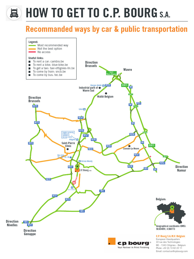 How To Get To C.P.bourg by Car Public Transportation | PDF | Public ...