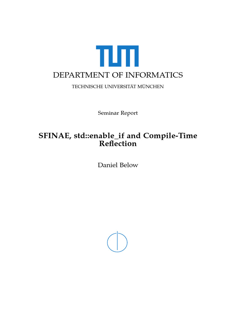 Below Report - Type Traits SFINAE and Compile-Time Reflection in C++14 ...