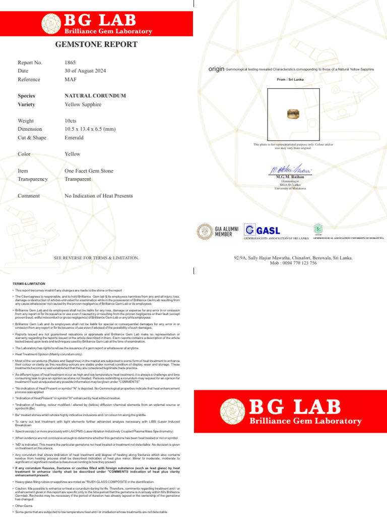 Gemstone Report: Origin | PDF | Gemstone | Materials