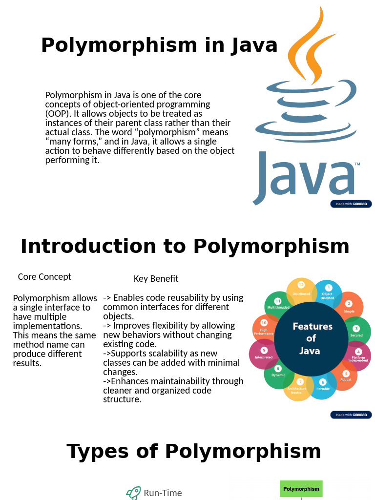 Polymorphism in Java | PDF | Method (Computer Programming) | Inheritance (Object Oriented ...