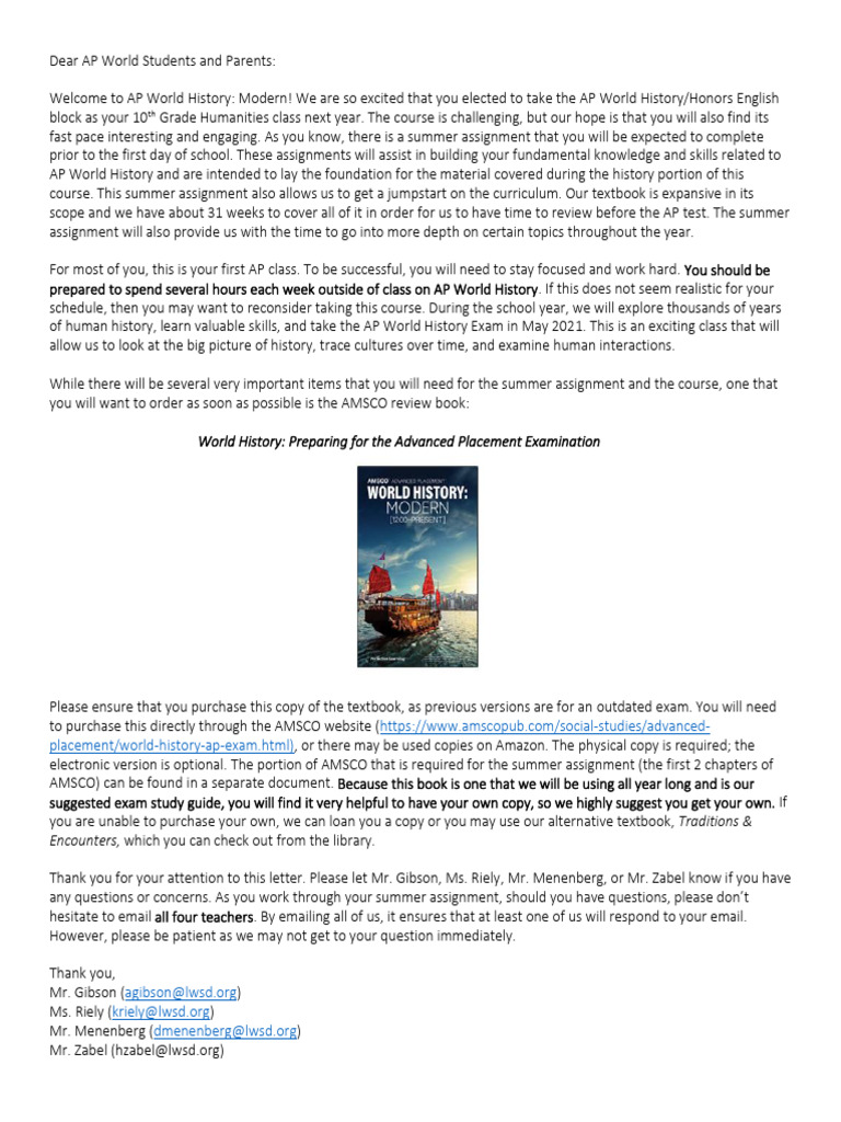 AP WRLD Update 7.8.20 | PDF | Cognition