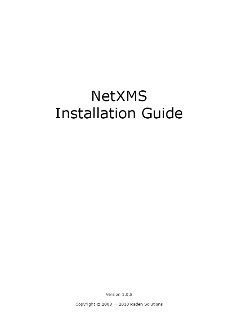 Netxms Install Guide | PDF | Command Line Interface | Installation (Computer Programs)