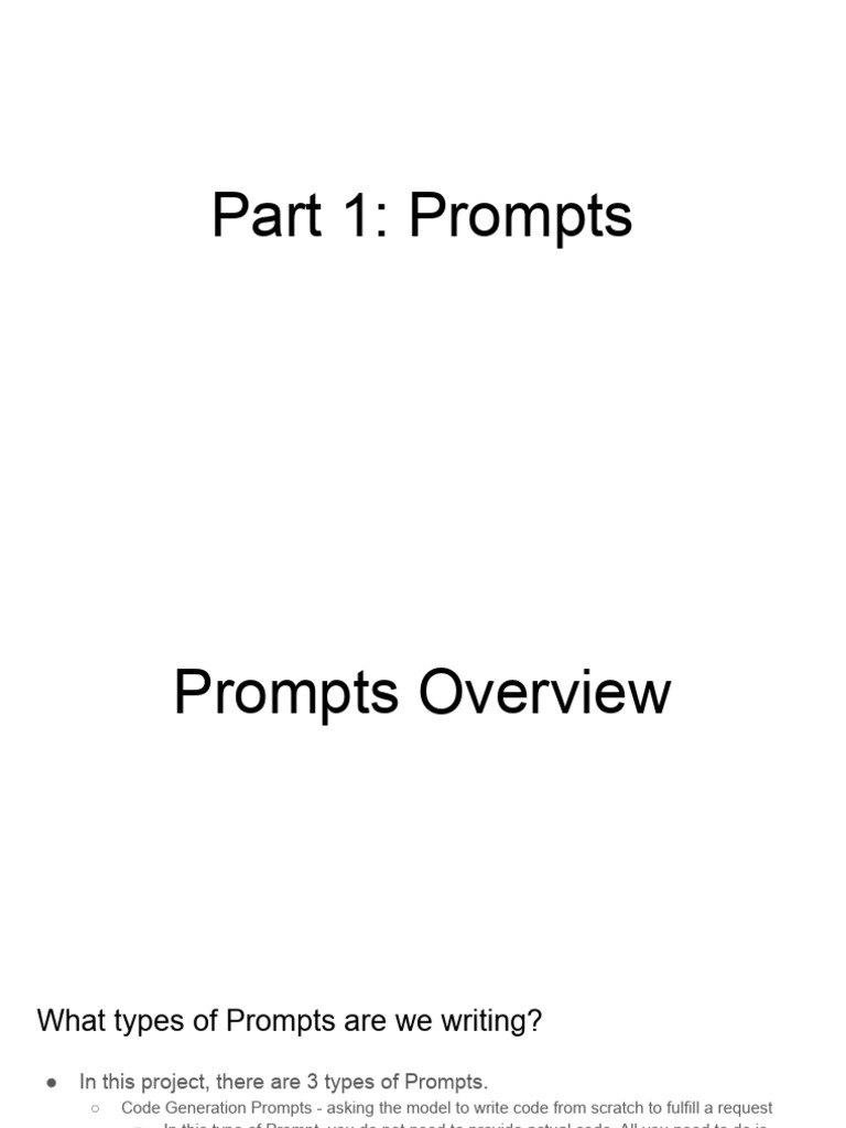 Types of Code Prompts Explained | PDF | Software Engineering | Computer ...