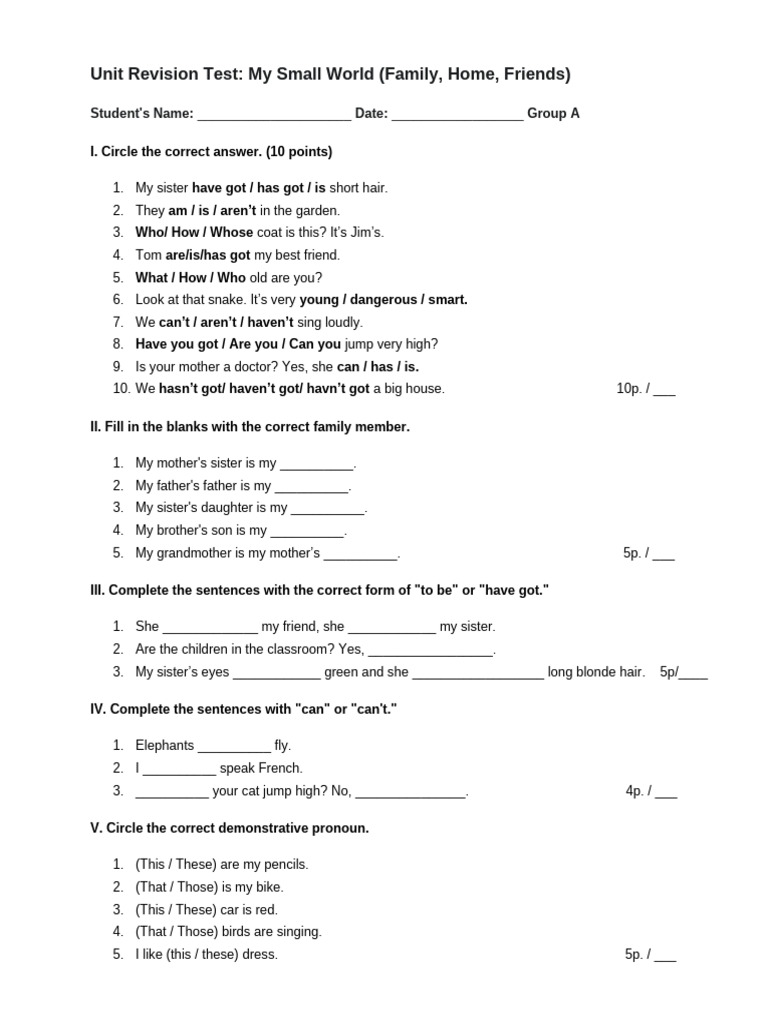 English Revision November | PDF