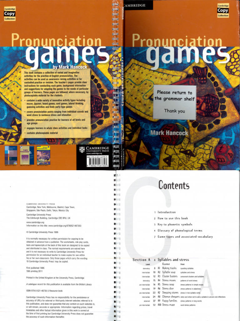 Pronunciation Games | PDF