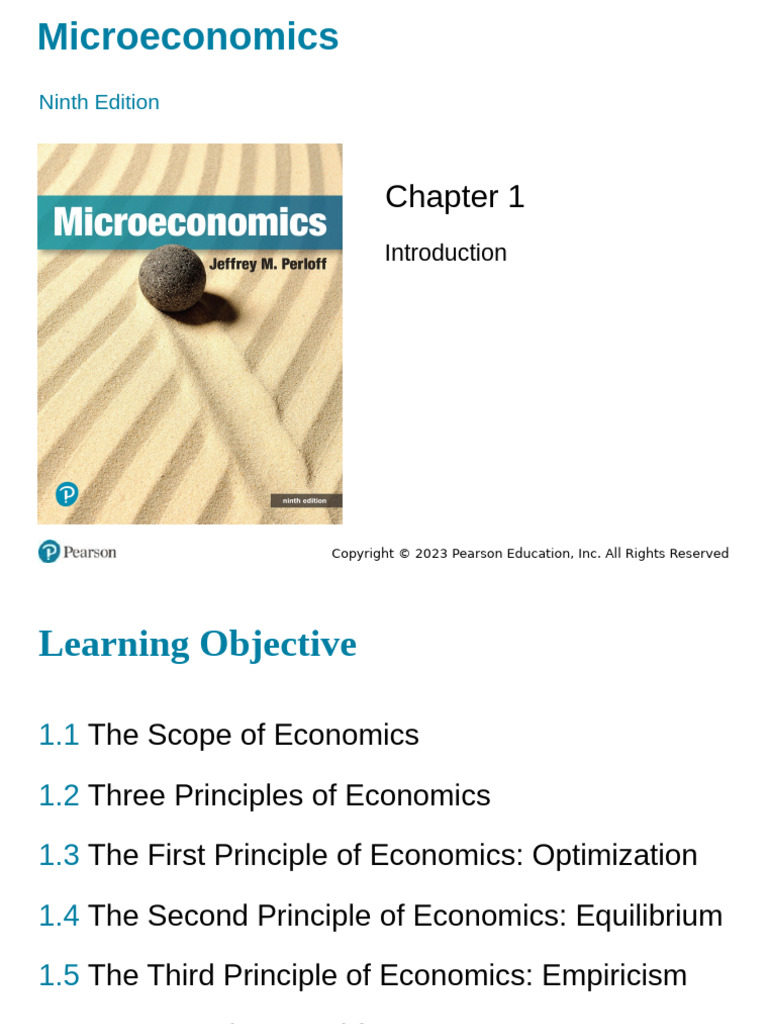 Microeconomics Principles Overview | PDF | Economics | Microeconomics