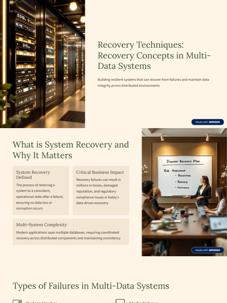 Multi-Data System Recovery Techniques | PDF | Database Transaction | Acid