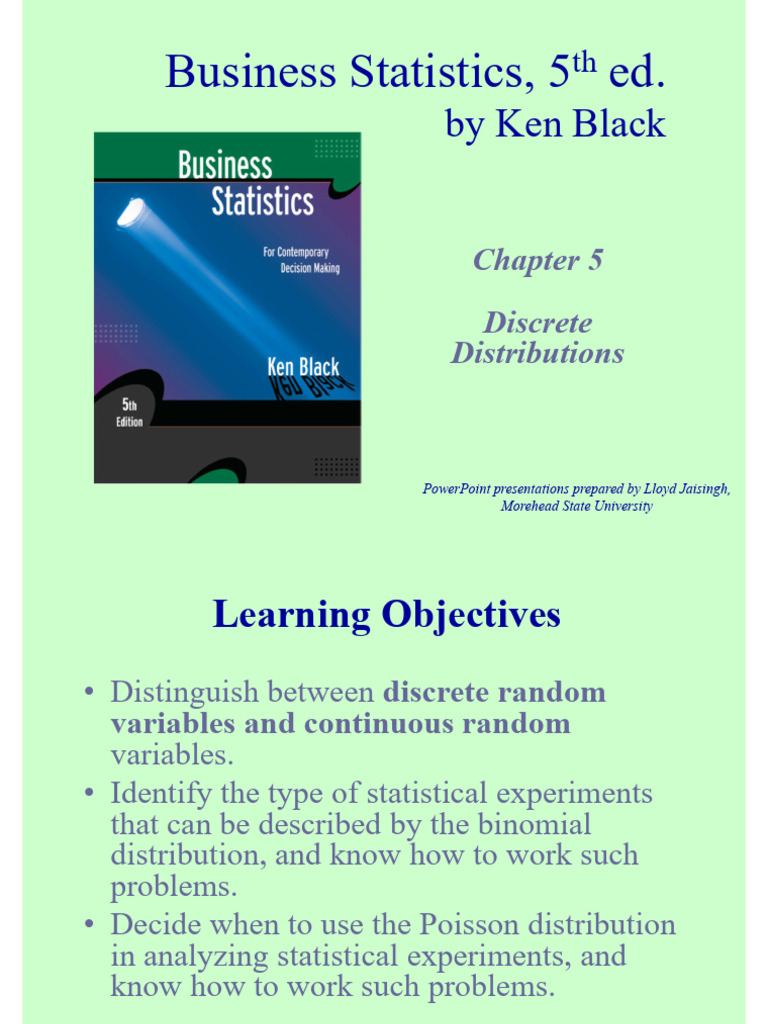 Unit 3 ch05 Binomial and Poisson | PDF | Probability Distribution ...