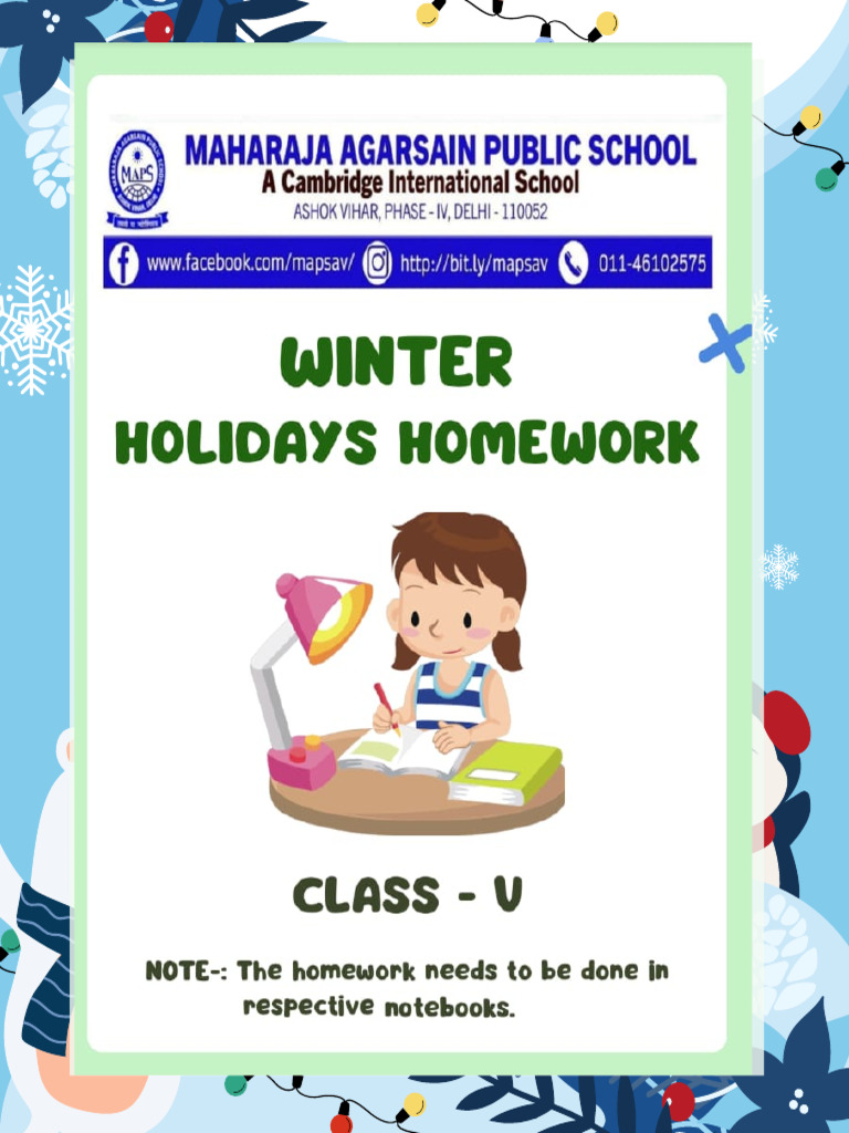 Final Class 5 Winter HHW | PDF