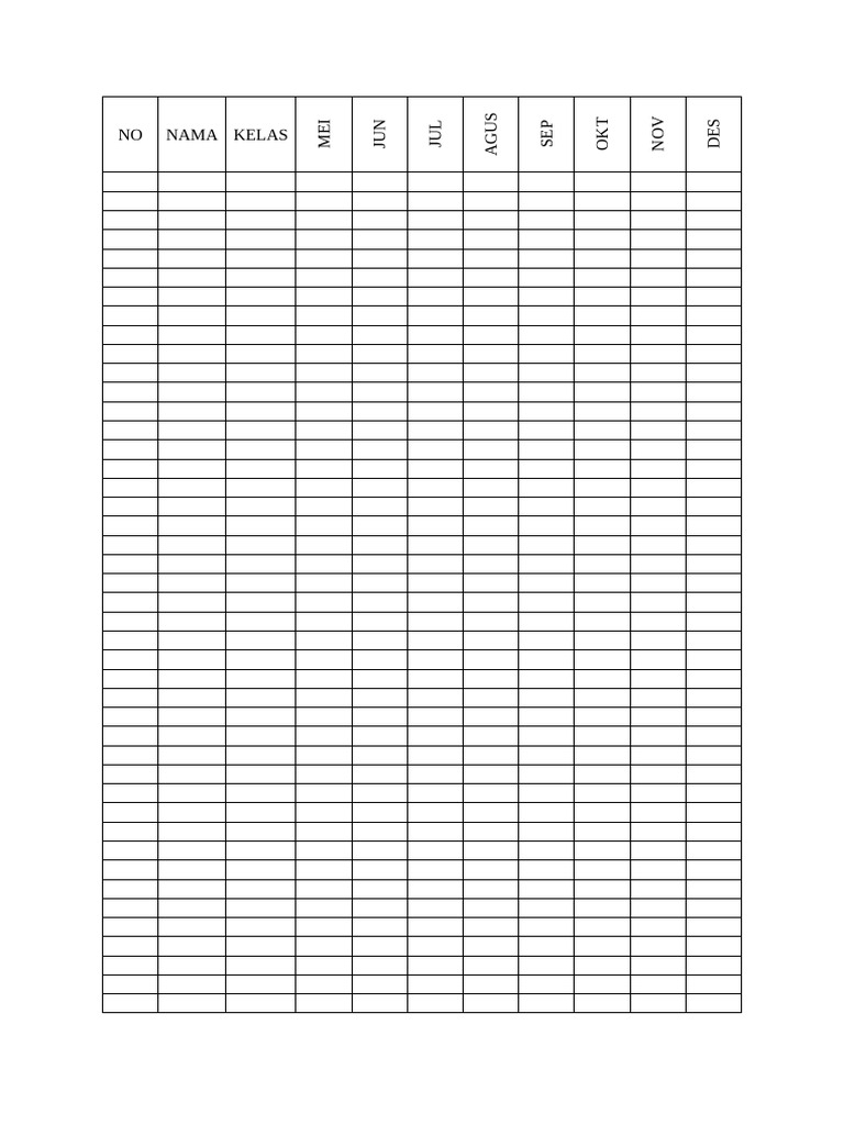 Format Absen MB | PDF