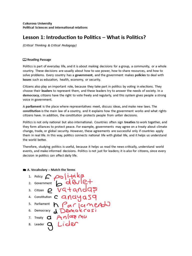 Introduction to Politics and Elections | PDF | Elections | Diplomacy