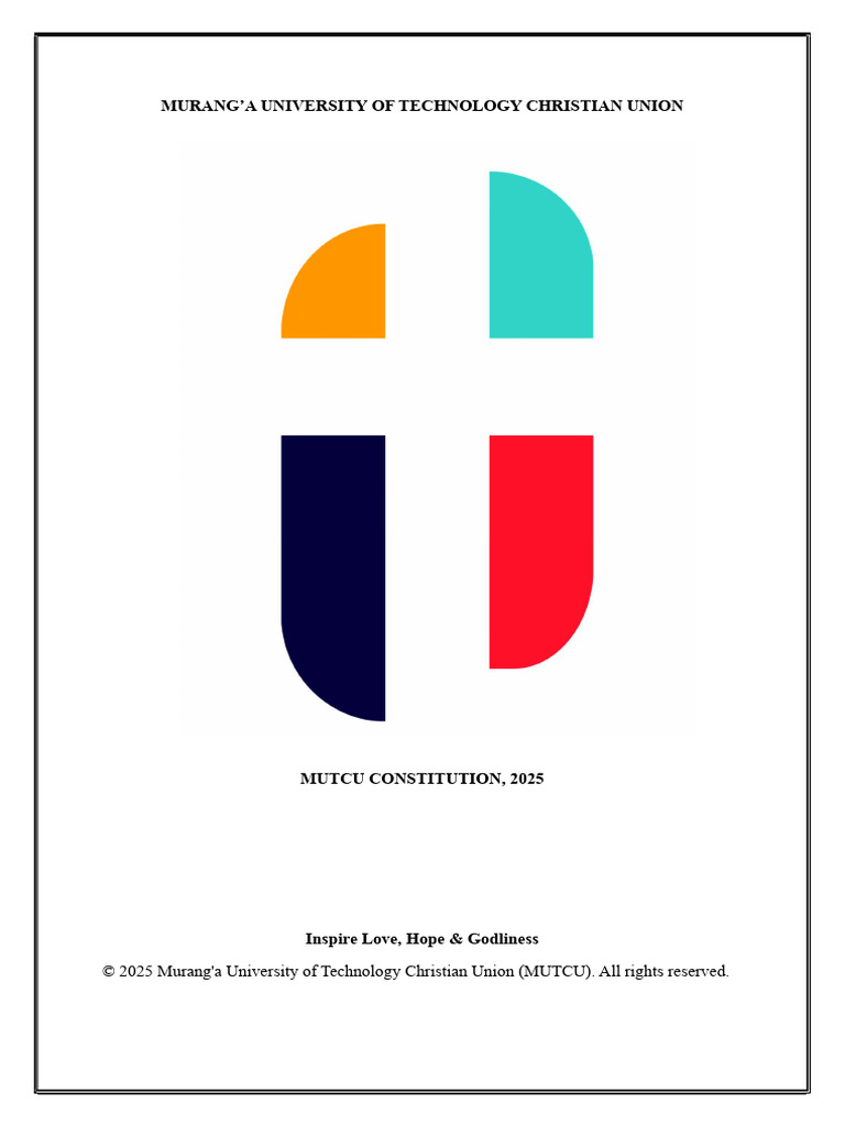 Mutcu Constitution 2025-1 | PDF | God The Father | Jesus