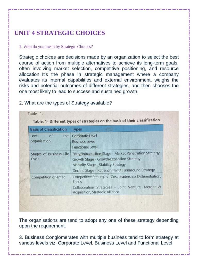 Strategic Choices in Business Growth | PDF | Mergers And Acquisitions ...