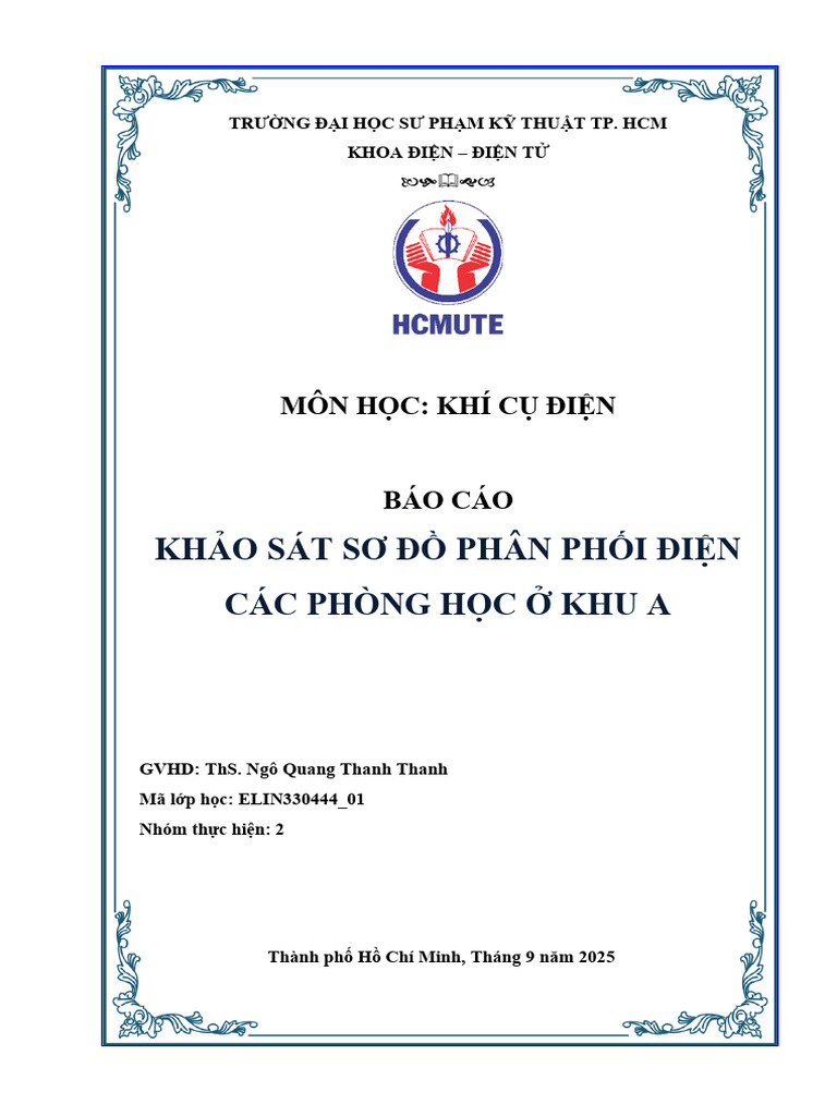 Bao Cao Khi Cu Dien | PDF