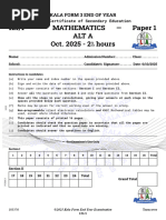 121-1-Kcse Maths Pp1 2025 Ms | PDF | Area | Mathematics