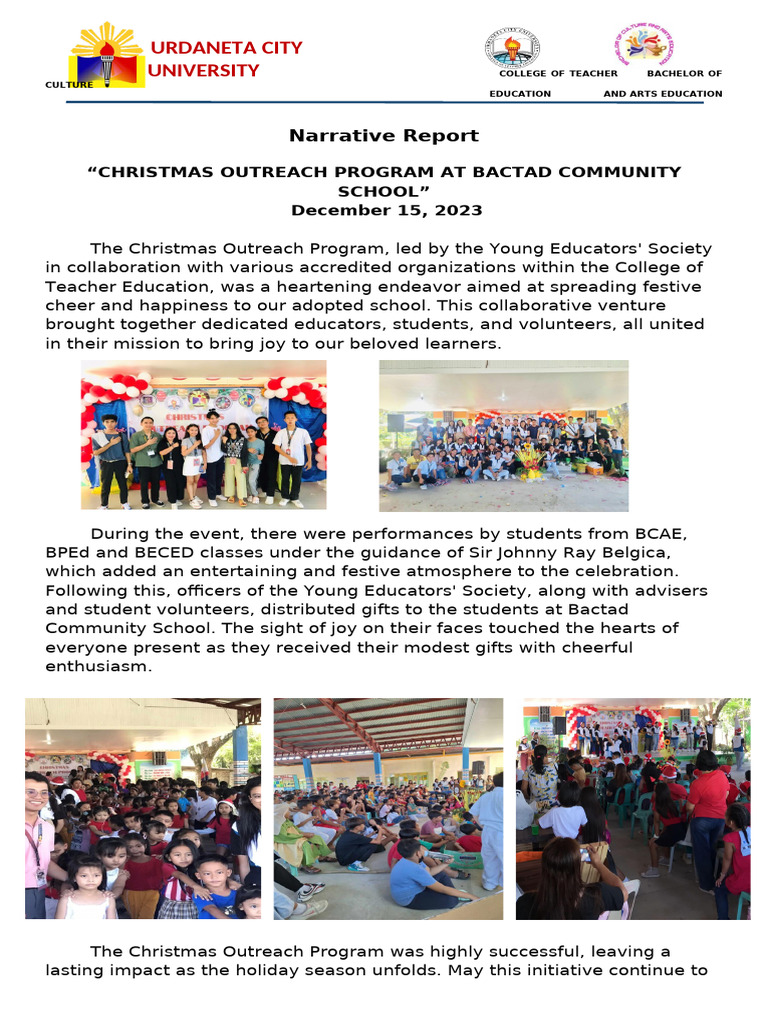 Narrative for Bactad | PDF