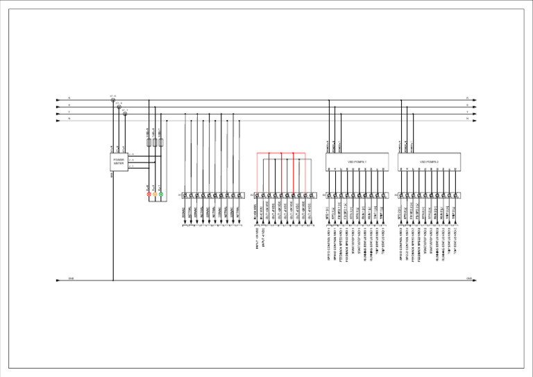 Diagram Wiring Kontrol Panel Pompa VSD | PDF