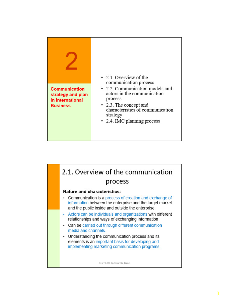 Communication Strategy in International Business | PDF | Marketing ...