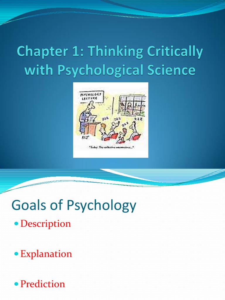 01 Chapter 1 - Thinking Critically With Psychological Science - Student | PDF | Survey ...