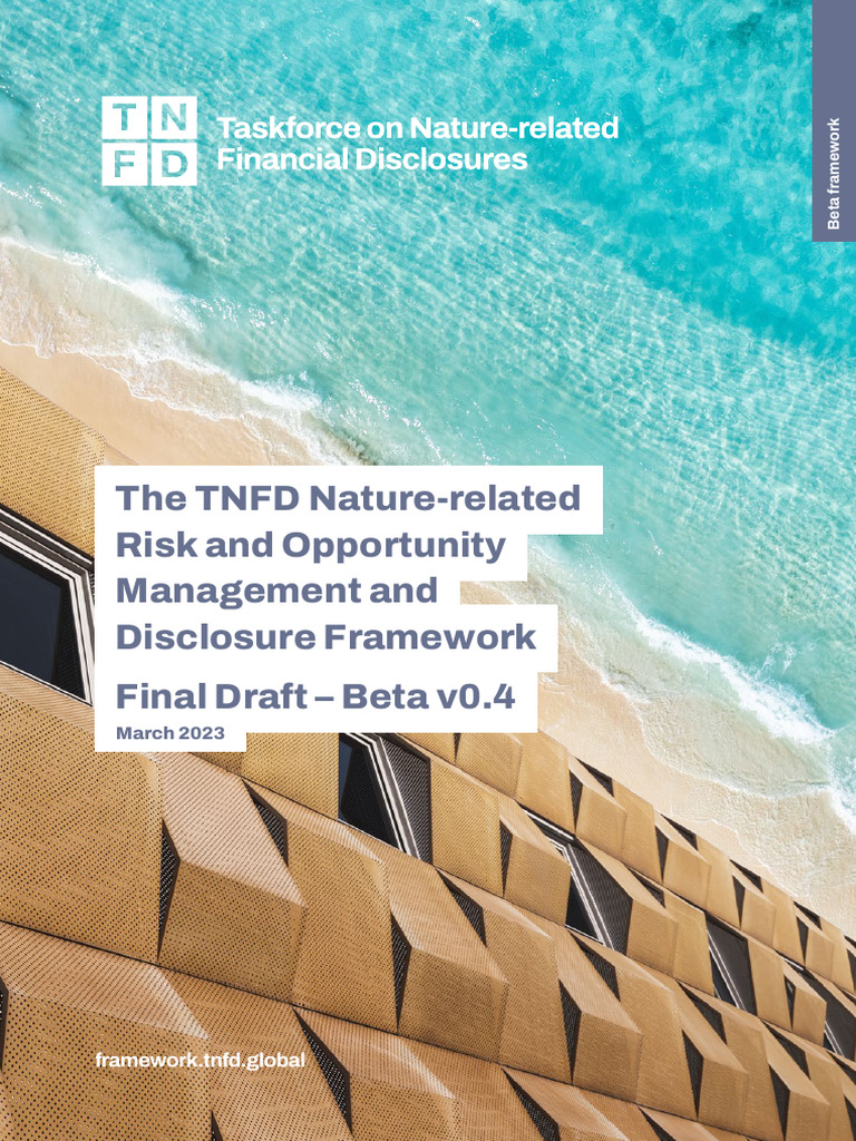 TNFD Nature Risk Management Framework | PDF | International Union For ...