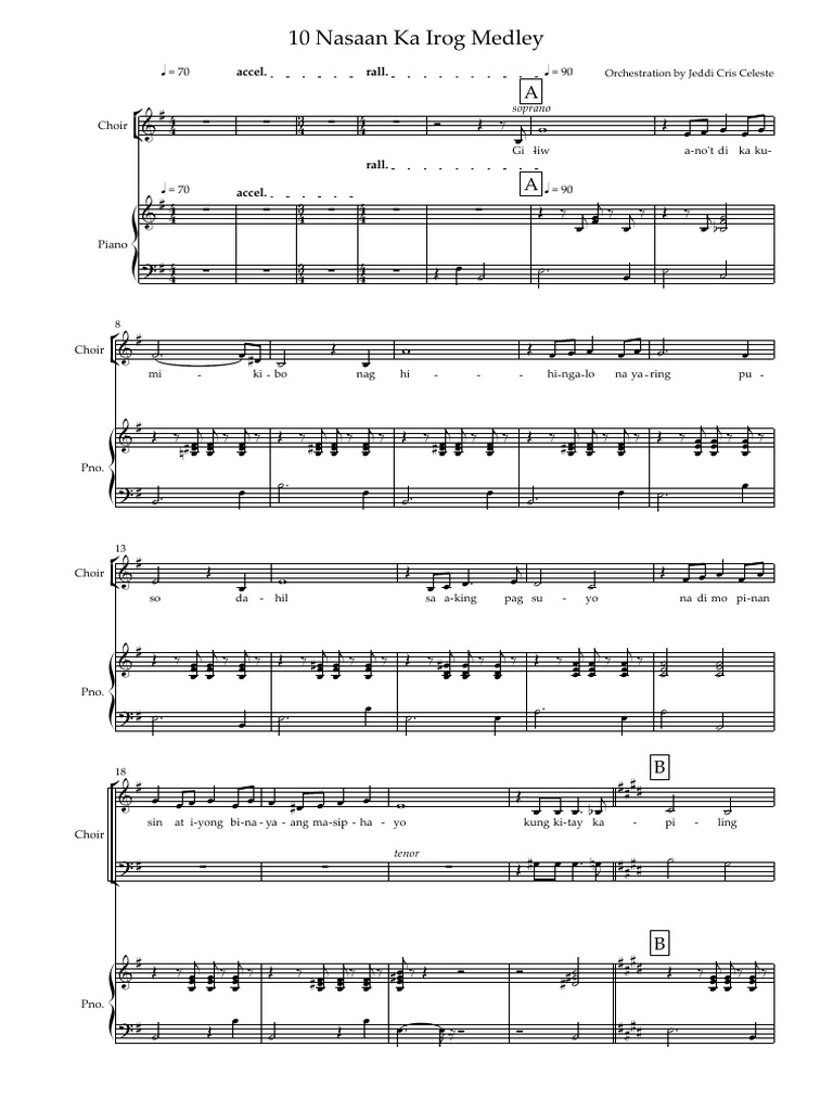 10 Kung Kitay Kapiling Medley Piano Vocal - Full Score 2 | PDF