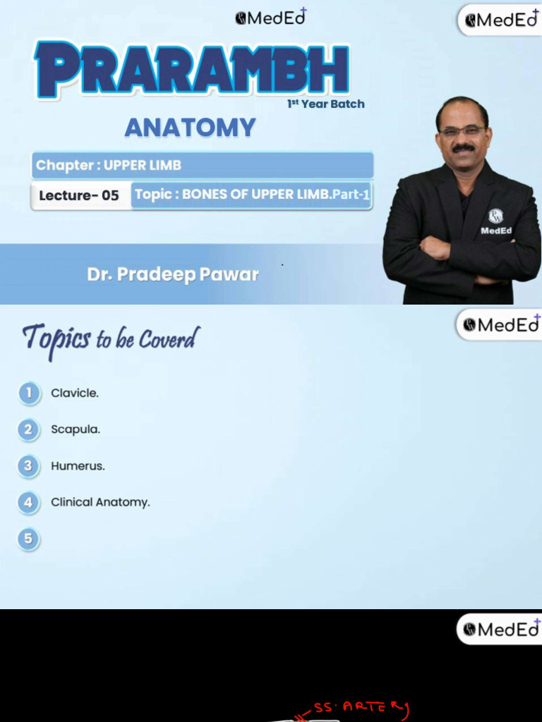 6900e930954957921bcd8776 - ## - Bones of Upper Limb (Part 1) 05 - Class ...