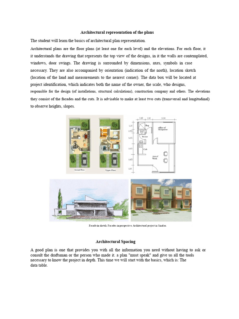 Architectural Representation of The Plans | PDF