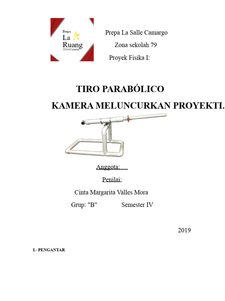 Proyek Peluncur Proyektil Parabola | PDF