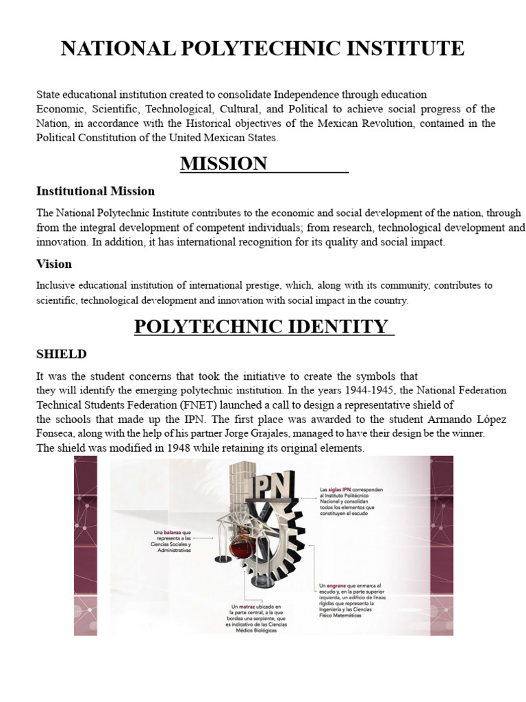 National Polytechnic Institute Overview | PDF | Mexico | Cheerleading