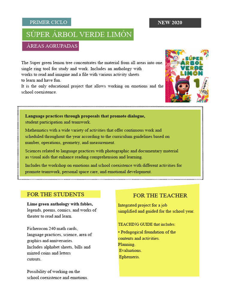 Super Green Lemon Tree Educational Project | PDF