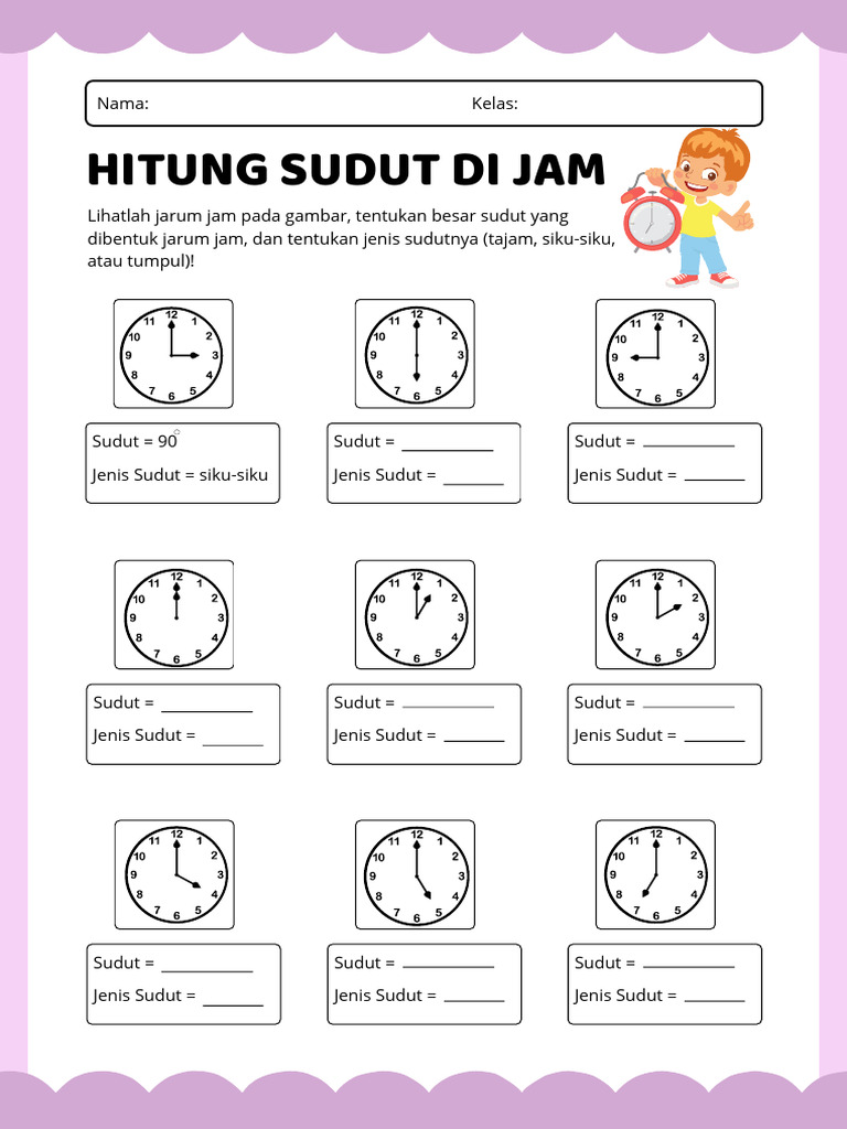 Menghitung Sudut pada Jam Analisis | PDF