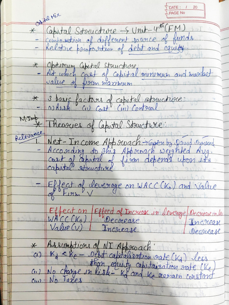 Capital Structure Theories | PDF
