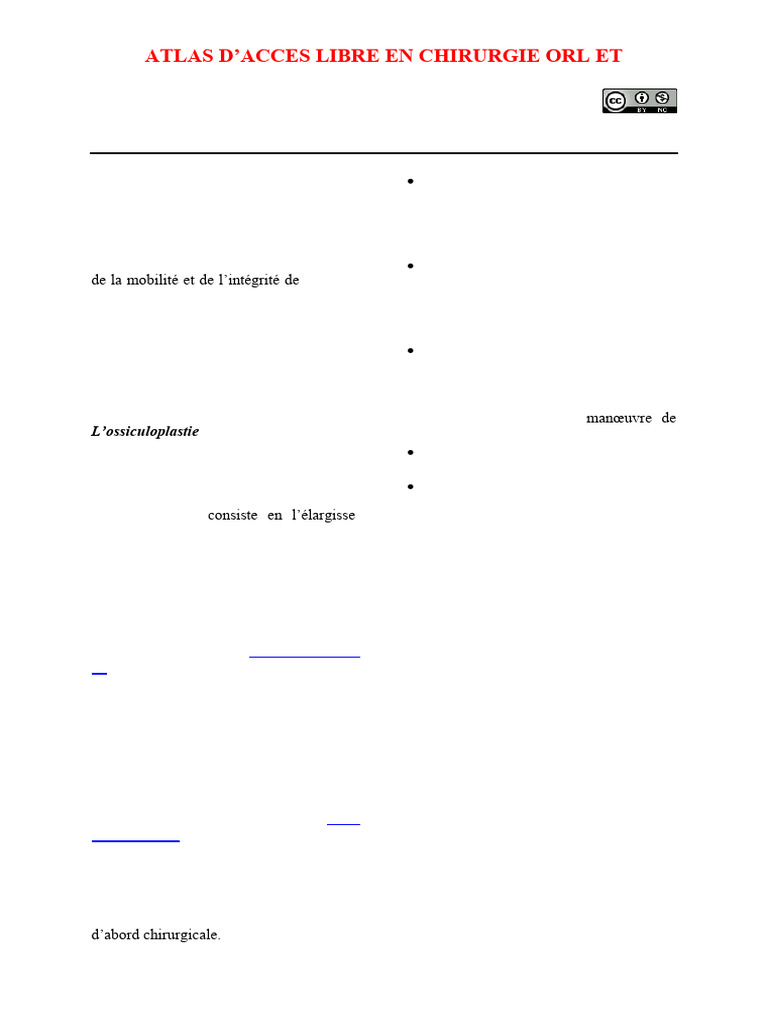 Myringoplastie et tympanoplastie en ORL | PDF | Oreille | Système auditif