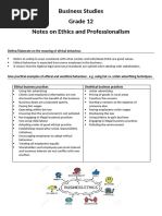 Ethics in Grade 12 Business Studies | PDF | Business