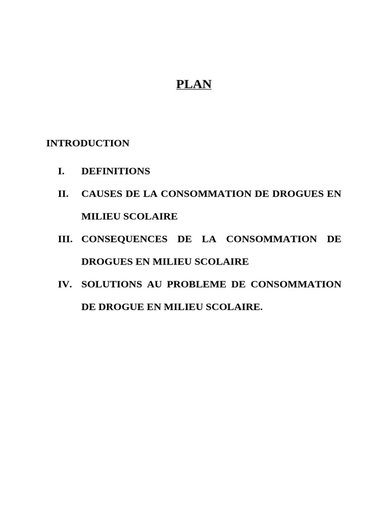 Consommation de drogues en milieu scolaire | PDF