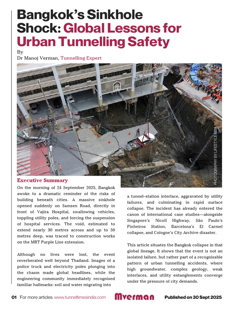 Bangkok’s Sinkhole Shock Global Lessons for Urban Tunnelling Safety ...