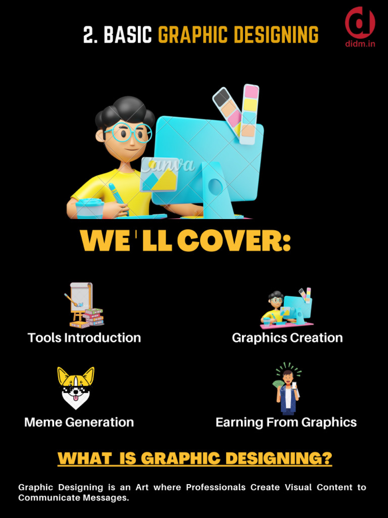 Basic Graphic Designing (Canva) by Prashant Upman Sir | PDF