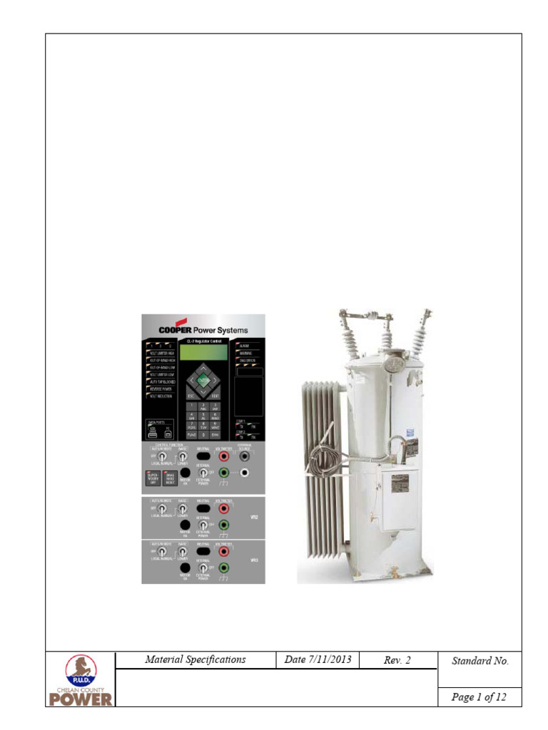 Voltage Regulator Specifications Overview | PDF | Transformer ...