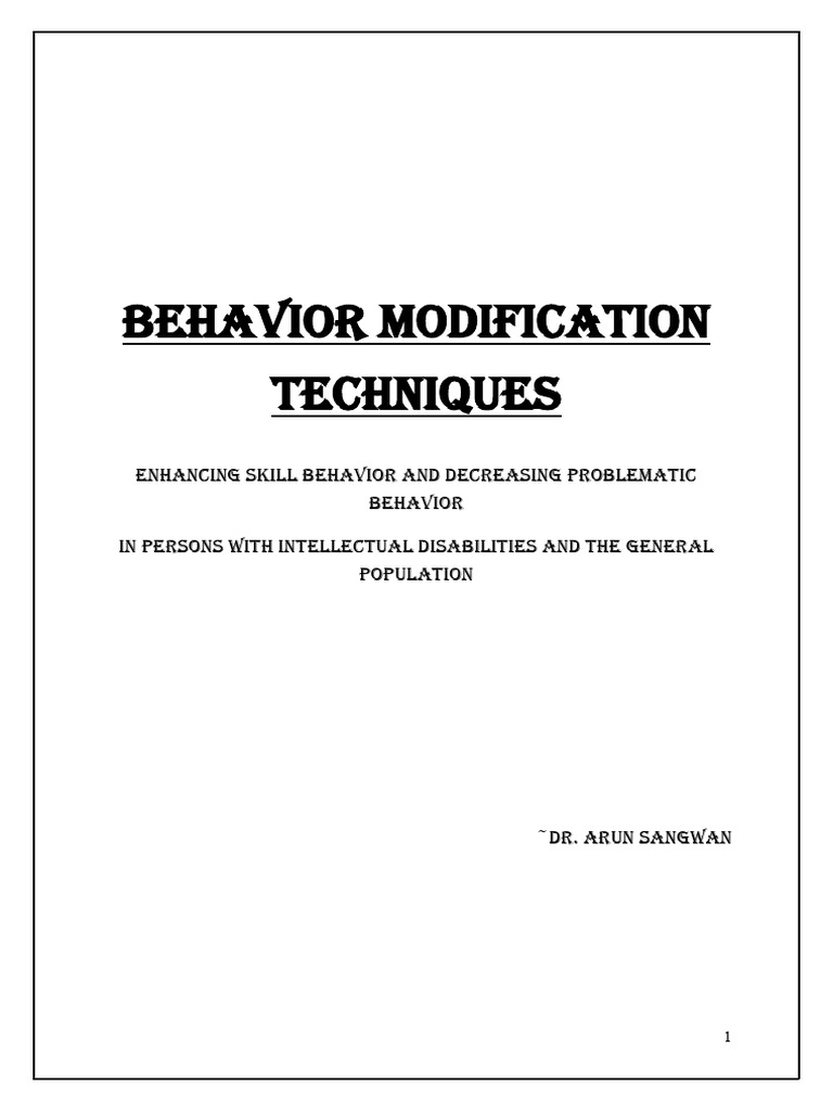 Behavior Modification Assignment Arun Sangwan | PDF | Anxiety ...
