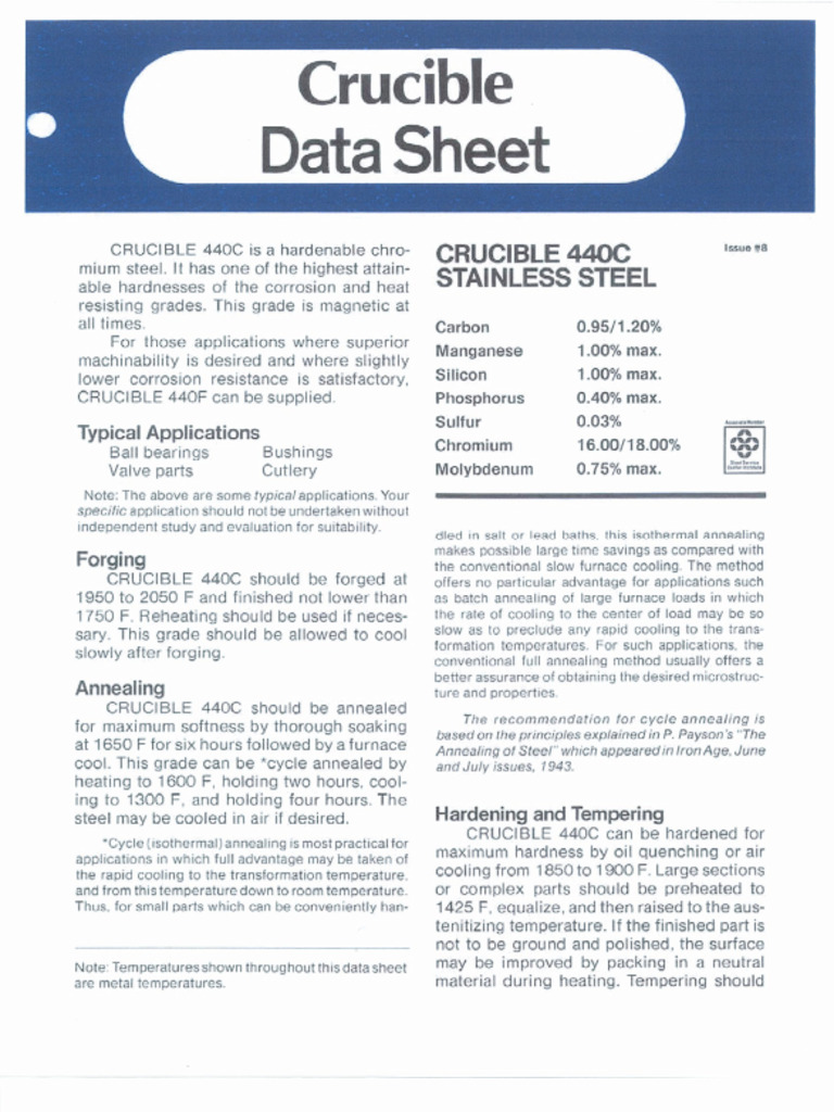 Data Sheet 440c | PDF