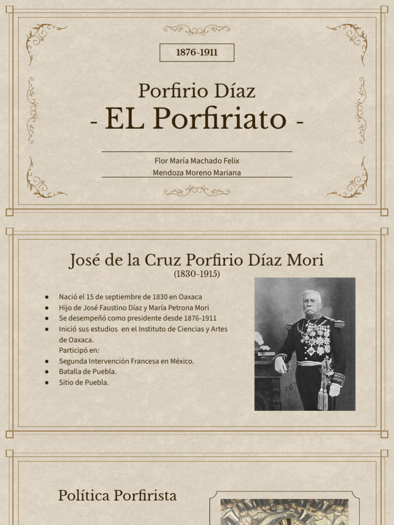 Historia del Porfiriato en México | PDF