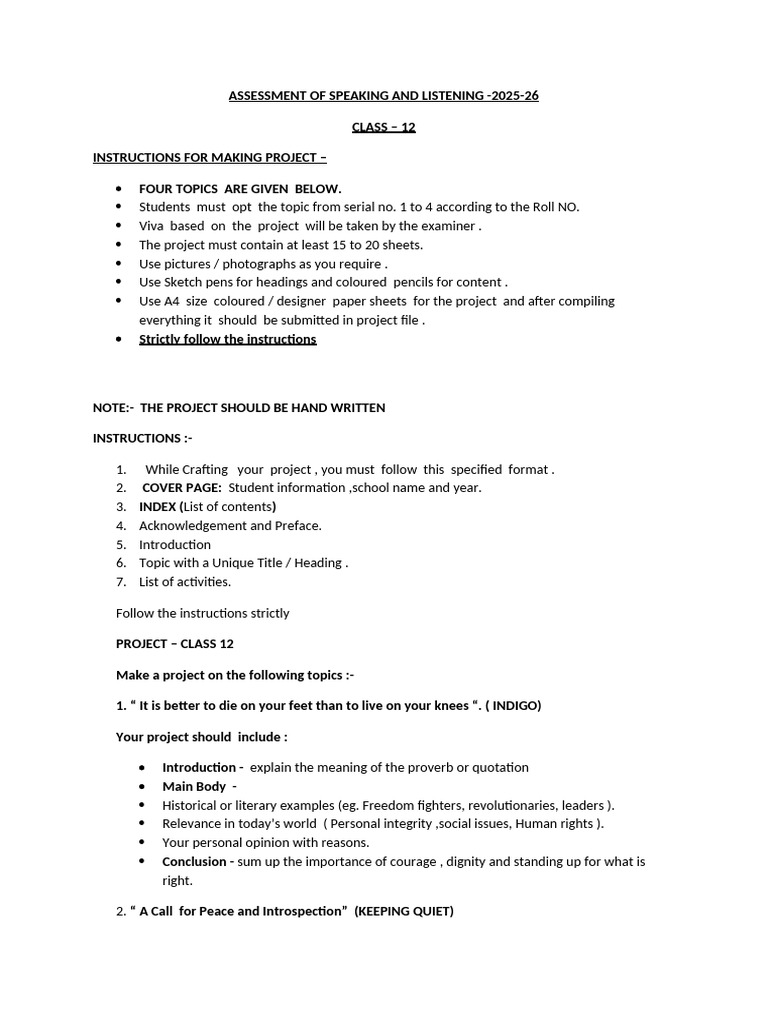 Assessment of Speaking and Listening | PDF | Poetry | Natural Environment