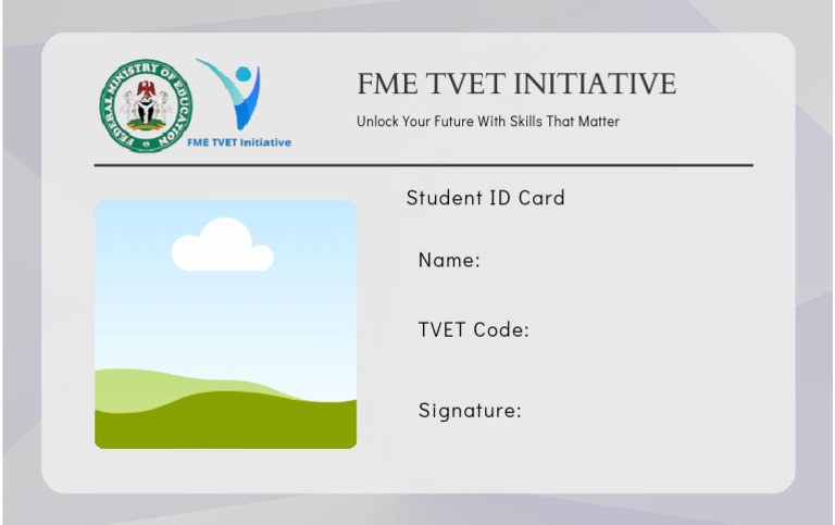 TVET ID Document | PDF